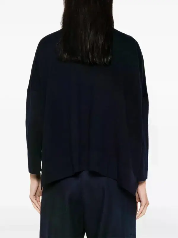 DANIELA GREGIS Boat-neck Wool Sweater - Blue