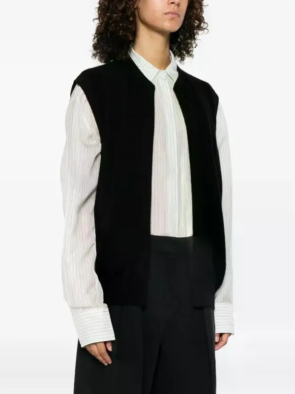 Frenckenberger Sleeveless Open-front Cashmere Cardigan