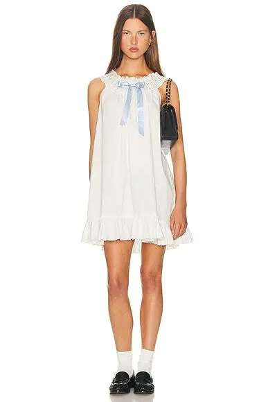 HELSA Summer Vintage Nightgown - White