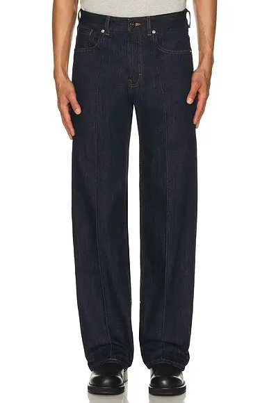 Givenchy Wide Leg Denim Jeans - Dark Blue