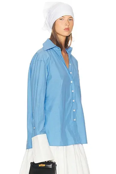 HELSA Classic Oversized Shirt In Tech Poplin
