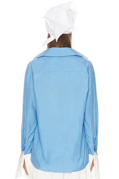 HELSA Classic Oversized Shirt In Tech Poplin