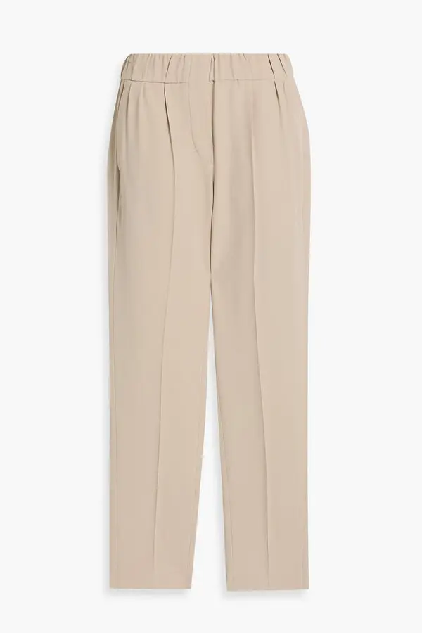 Brunello Cucinelli Crepe Slim-leg Pants