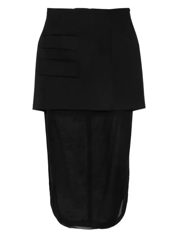 A.W.A.K.E. Mode Sheer Layer Midi Skirt
