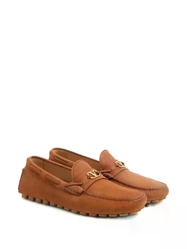 Valentino Garavani Fastaway Driver Loafers - Neutrals