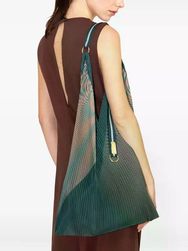MULTITUDES BAGS Pleated Panel Tote Bag - Green