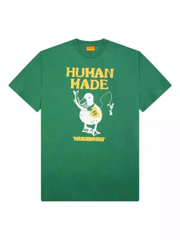 Human Made Graphic-Print T-Shirt - Green | Editorialist
