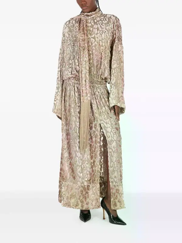 Roberto Cavalli Animal-print Maxi Day Dress