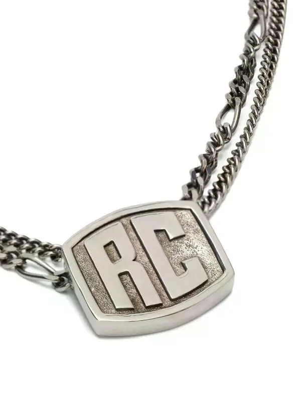 Roberto Cavalli Monogram Double-chain Necklace