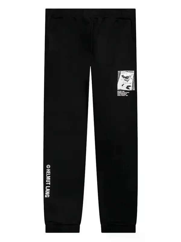 Helmut Lang Logo-print Joggers - Black