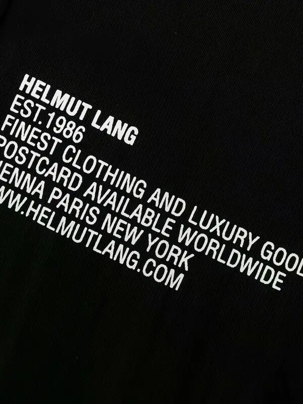Helmut Lang Logo-print Joggers - Black