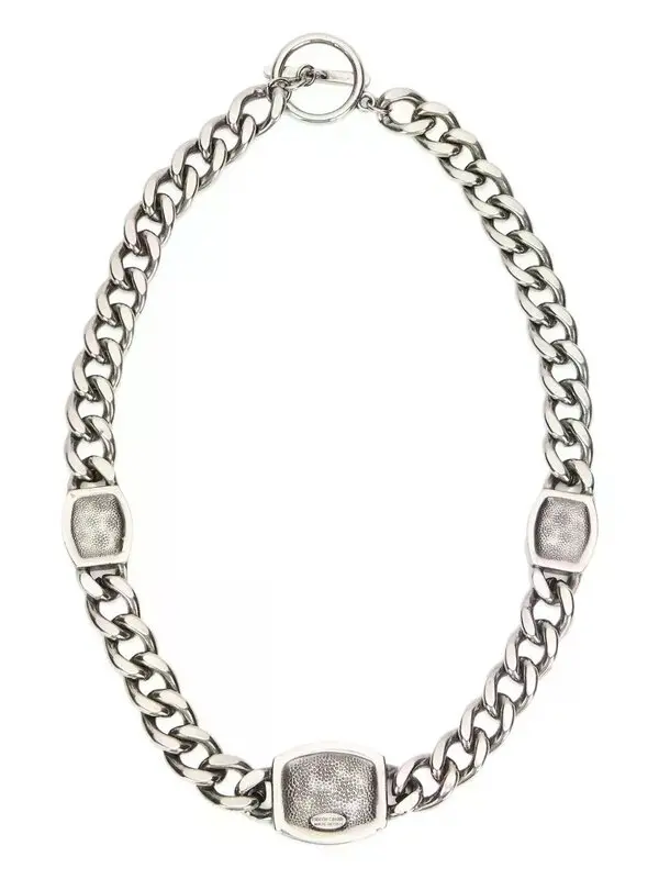 Roberto Cavalli Monogram Chain Necklace