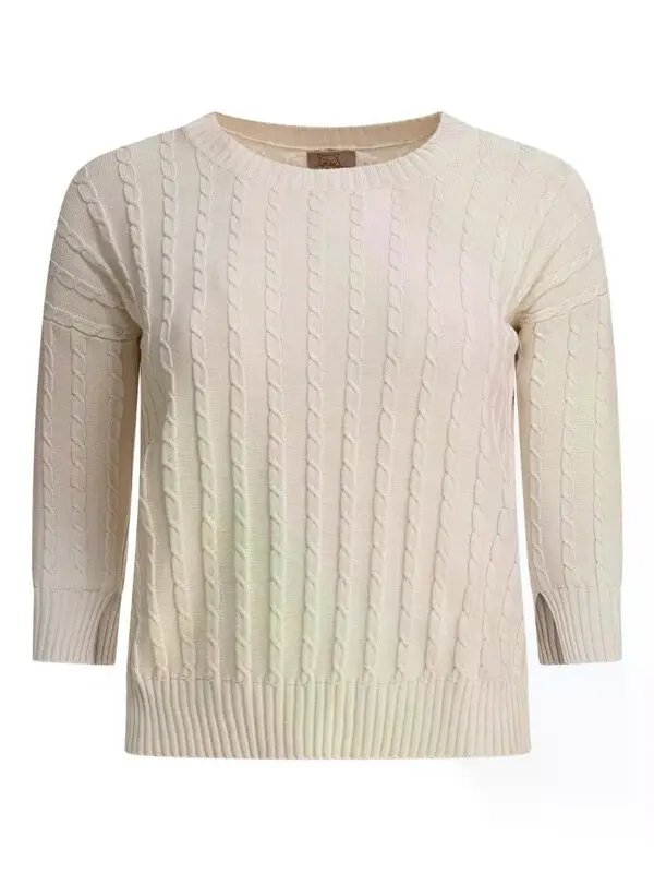 RAKKI Cable-knit Cotton Sweater
