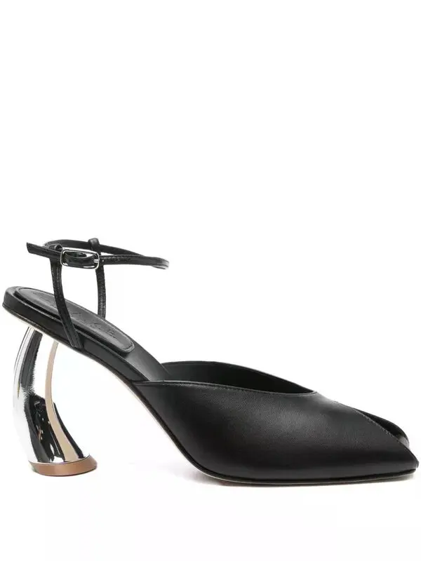 A.W.A.K.E. Mode 100mm Curved-heel Open-toe Mules