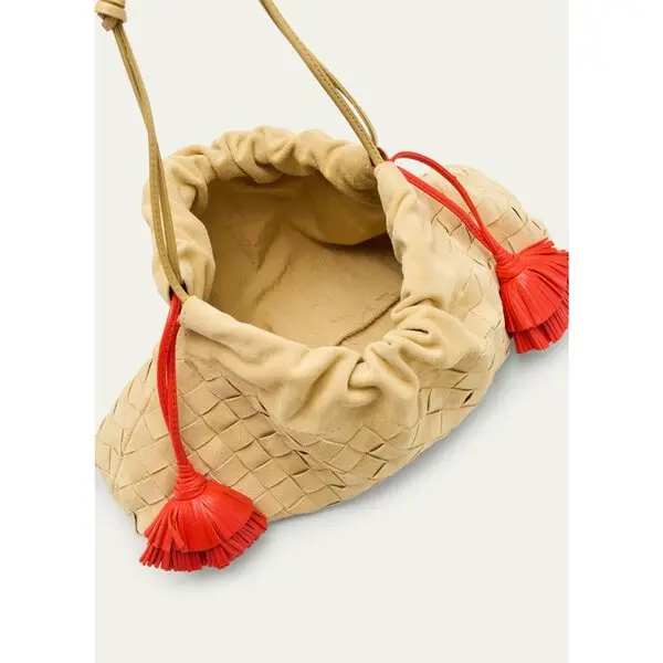 Bottega Veneta Suede Pouch With Tassels