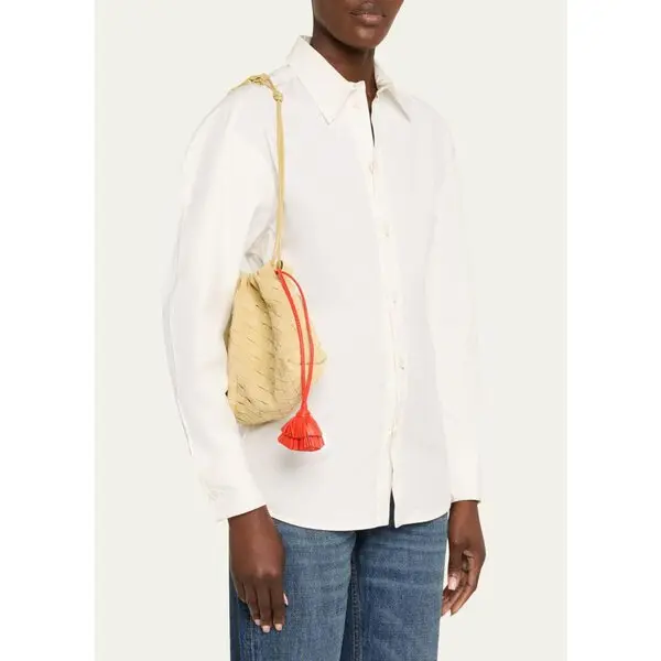 Bottega Veneta Suede Pouch With Tassels