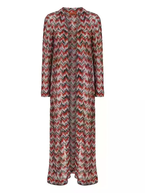 Missoni Chevron-pattern Maxi Cardigan