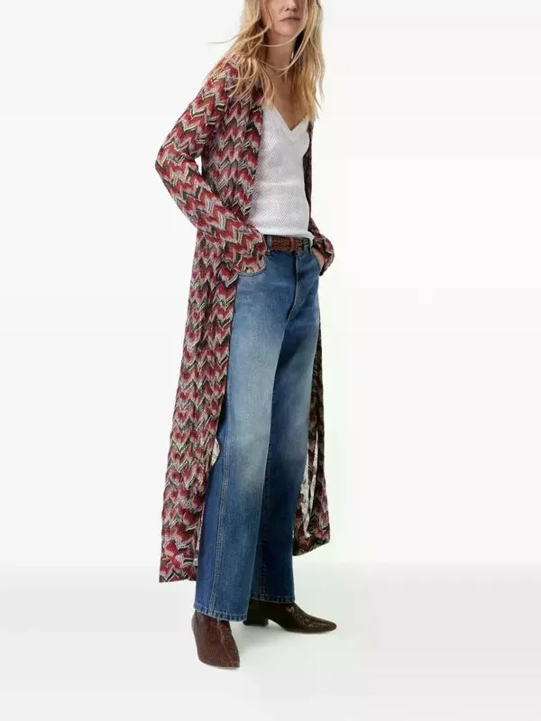 Missoni Chevron-pattern Maxi Cardigan