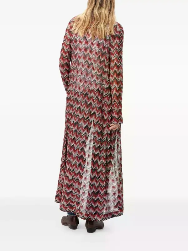 Missoni Chevron-pattern Maxi Cardigan