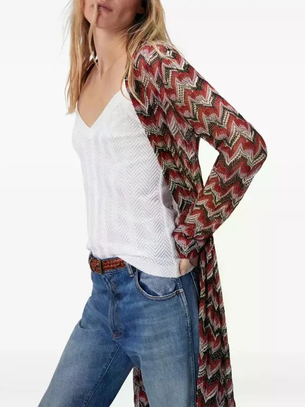 Missoni Chevron-pattern Maxi Cardigan