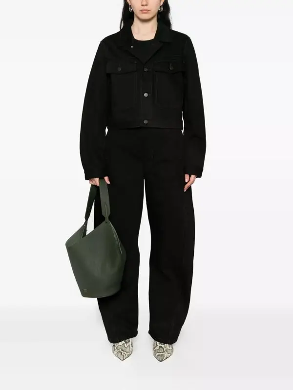 LEMAIRE Button-fastening Flap-pocket Jacket - Black