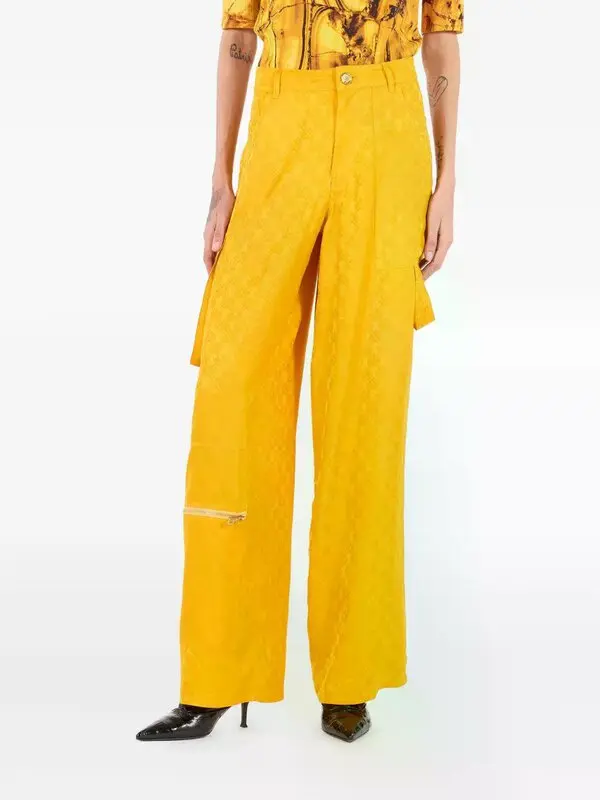 Roberto Cavalli Patterned Cargo Trousers