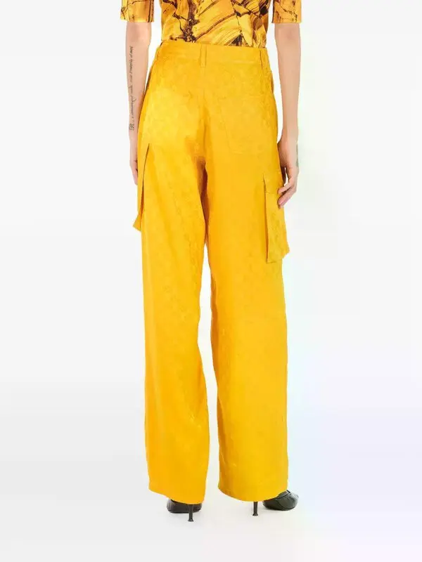 Roberto Cavalli Patterned Cargo Trousers