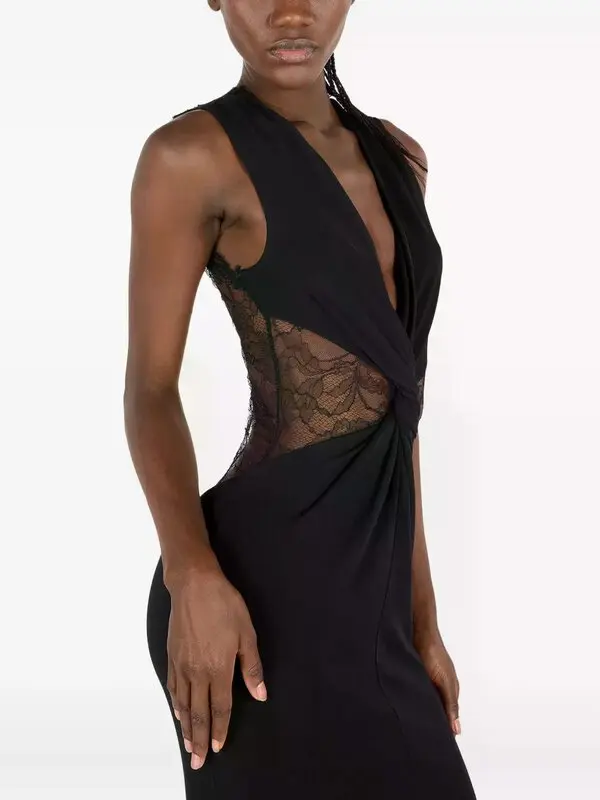 Roberto Cavalli Lace-insert Gown