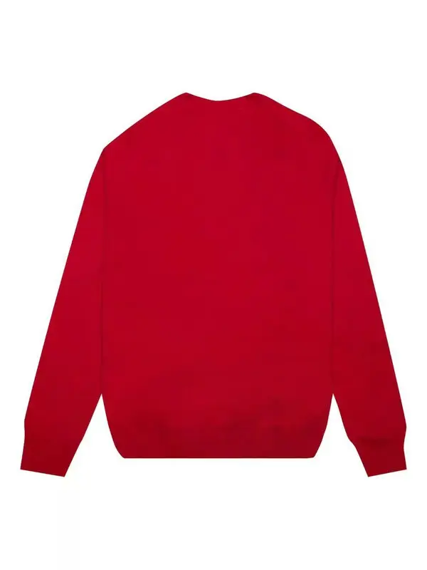 Play Comme Des Garcon Heart-embellished Sweater - Red