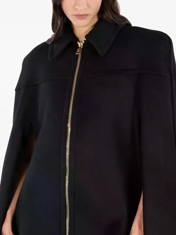 Roberto Cavalli Zip-front Shoulder-padded Cape