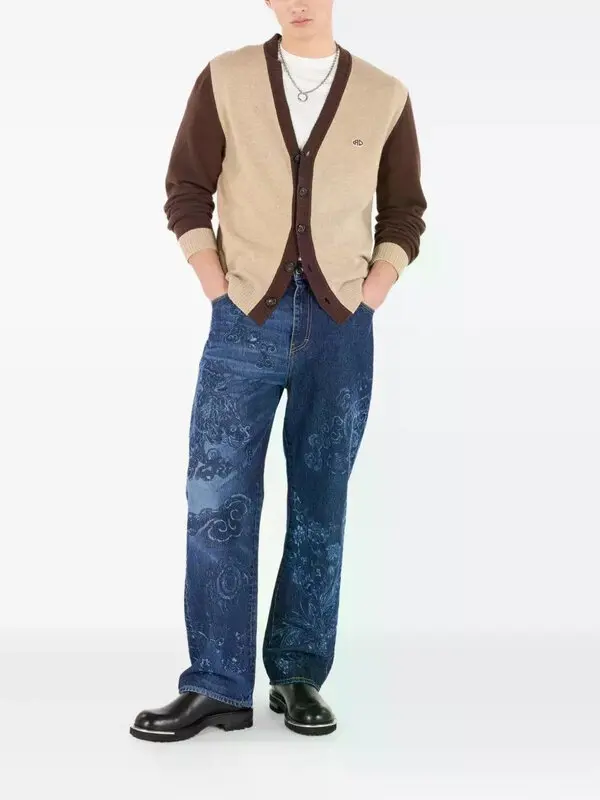 Roberto Cavalli Two-tone Cardigan
