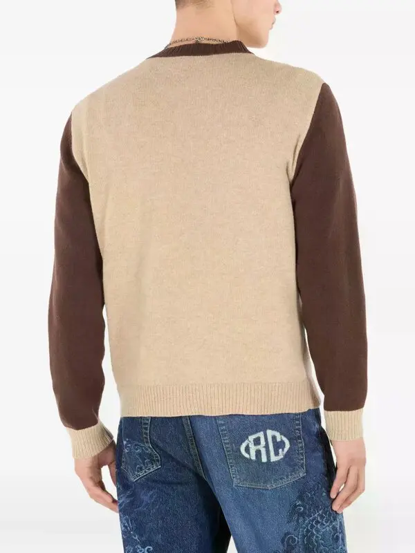 Roberto Cavalli Two-tone Cardigan