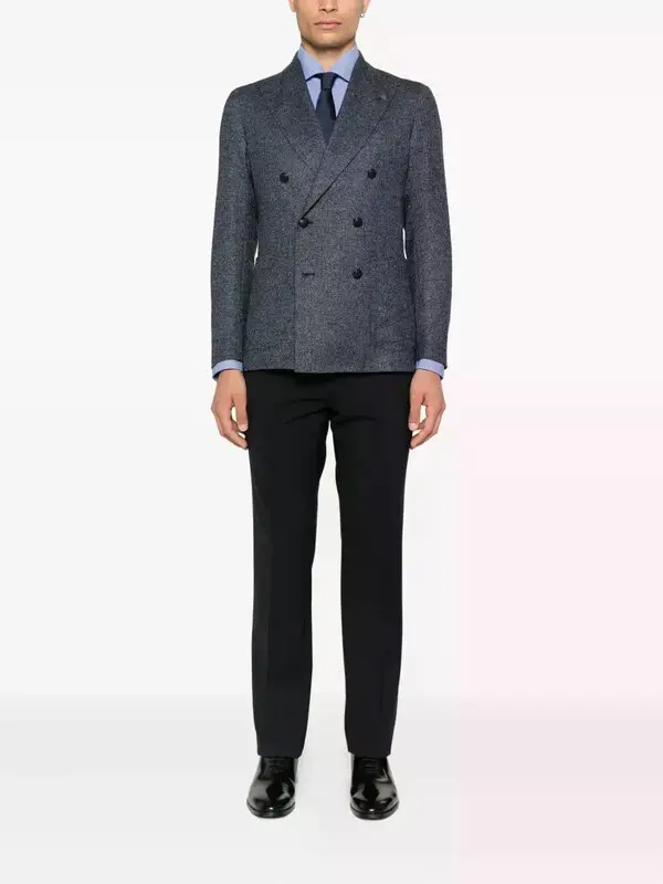 BARBA NAPOLI Long Sleeve Shirt - Blue