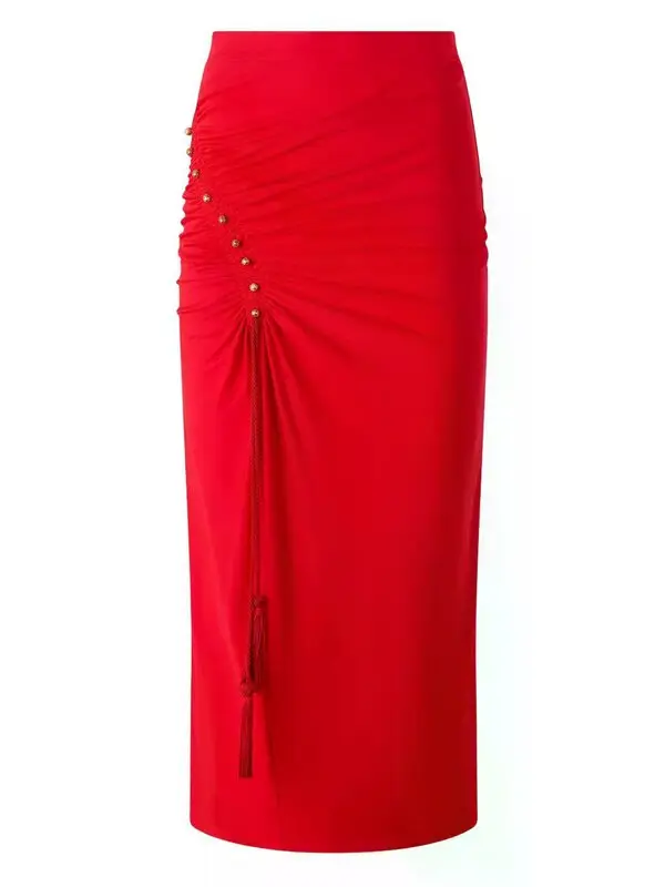 Roberto Cavalli Gathered High-rise Skirt