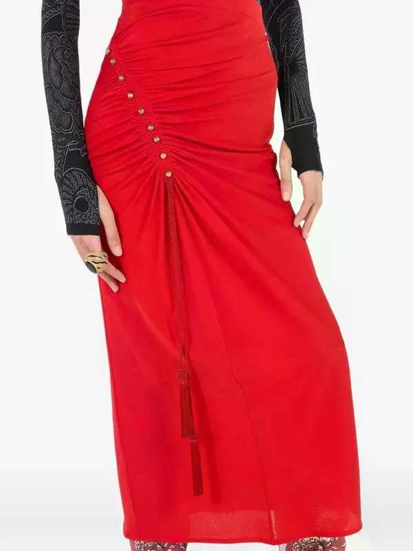 Roberto Cavalli Gathered High-rise Skirt
