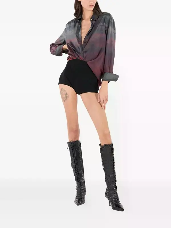 Roberto Cavalli High-waisted Shorts - Black