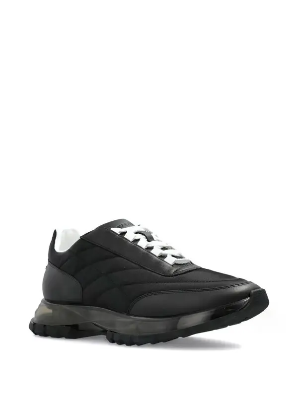 Givenchy Quilted Transparent-sole Sneakers - Black