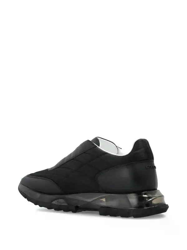 Givenchy Quilted Transparent-sole Sneakers - Black