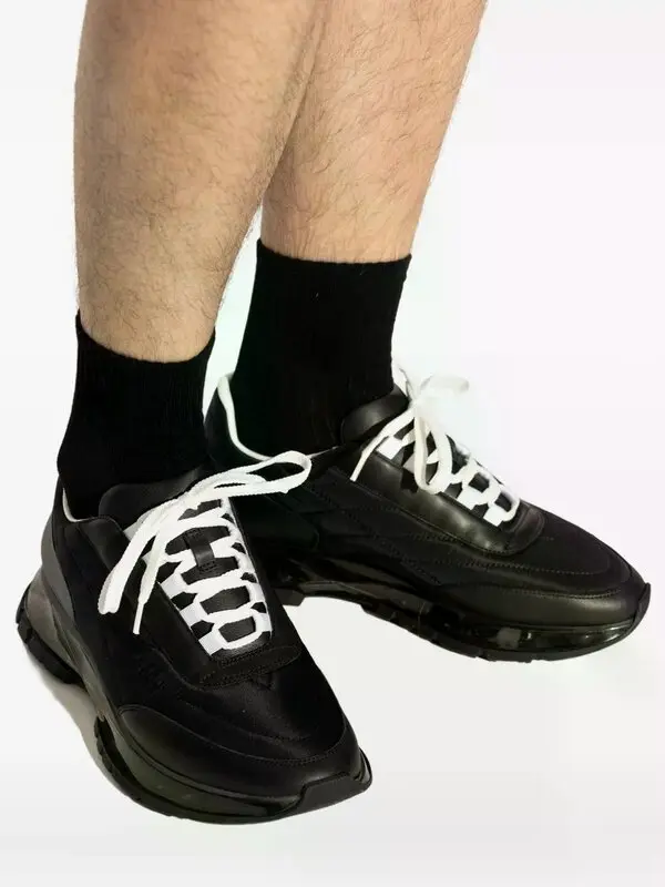 Givenchy Quilted Transparent-sole Sneakers - Black