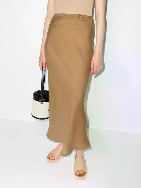 BASERANGE Dydine Linen Maxi Skirt