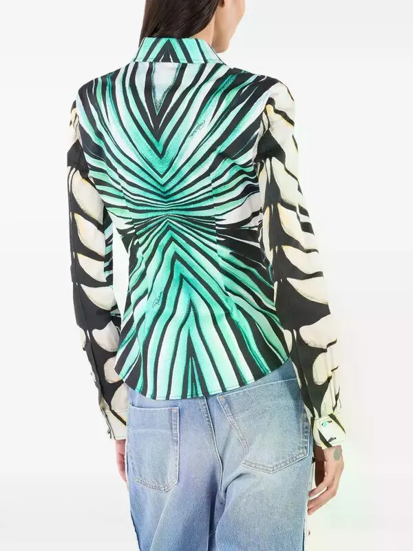 Roberto Cavalli Printed Button-up Shirt