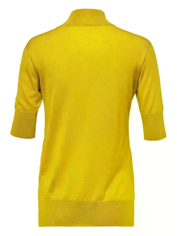 JIL SANDER High-neck Short-sleeve Sweater