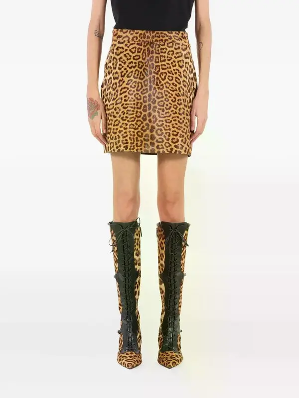 Roberto Cavalli Leopard-print Mini Skirt