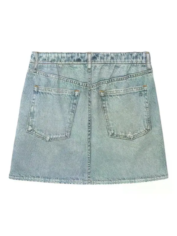 Rag & Bone Distressed Denim Mini Skirt