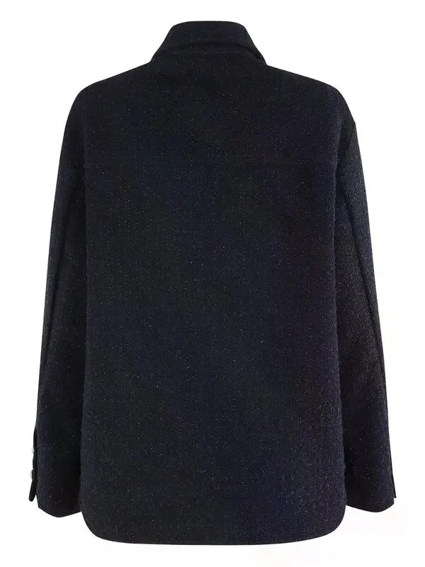 Pinko Glitter-flecked Button-front Tweed Jacket