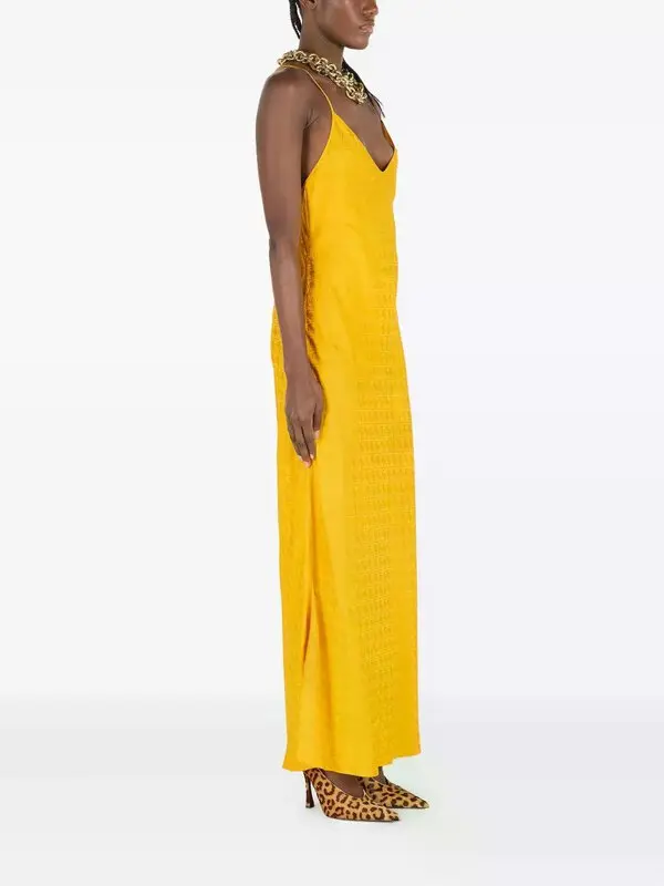 Roberto Cavalli Snake Monogram Dress