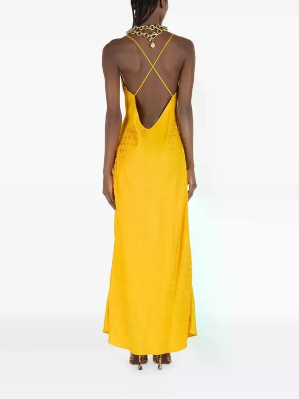 Roberto Cavalli Snake Monogram Dress