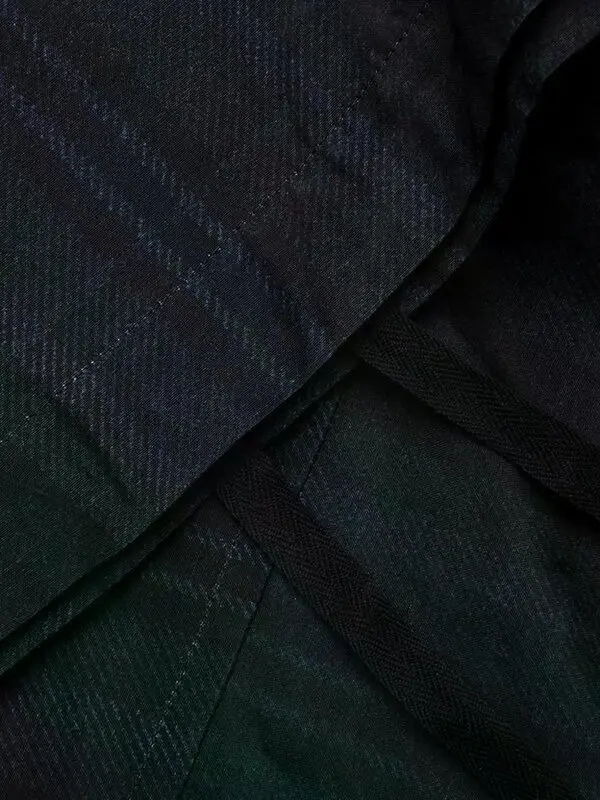 Sacai Plaid Buckled Trousers