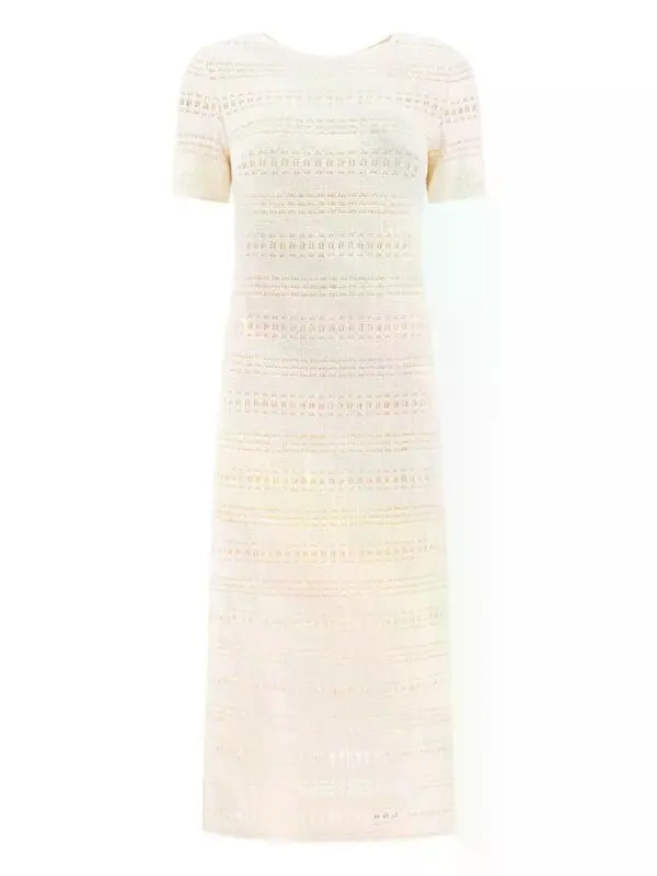SANDBEIGE Short-sleeve Midi Dress - Neutrals