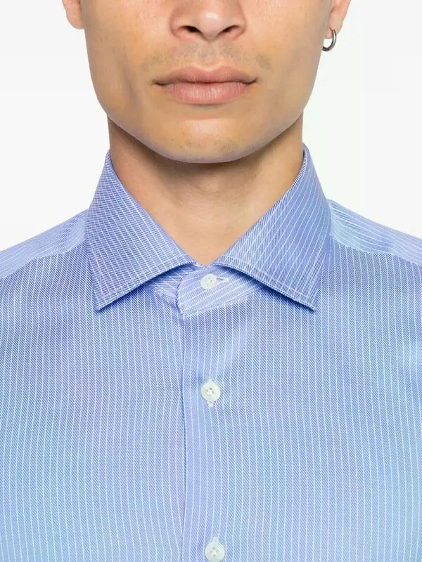 MAZZARELLI Striped Long-sleeved Shirt